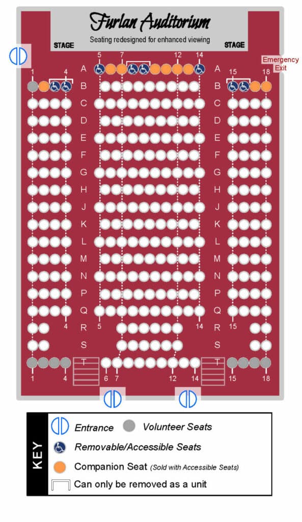 Theater & Auditorium Seating Charts | Sunset Playhouse